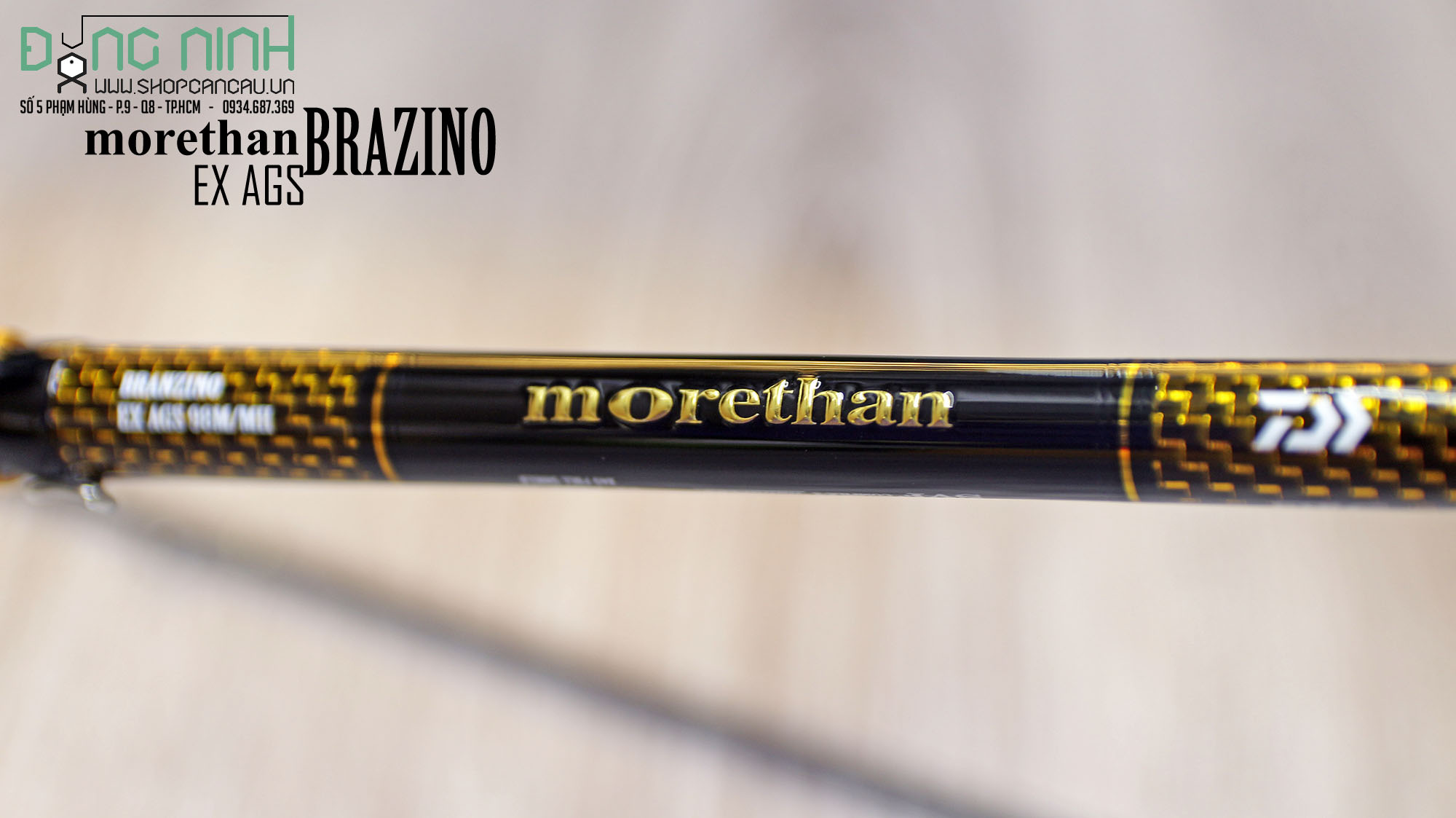Cần câu Daiwa Morethan Brazino EX AGS - Siêu phẩm Made in Japan